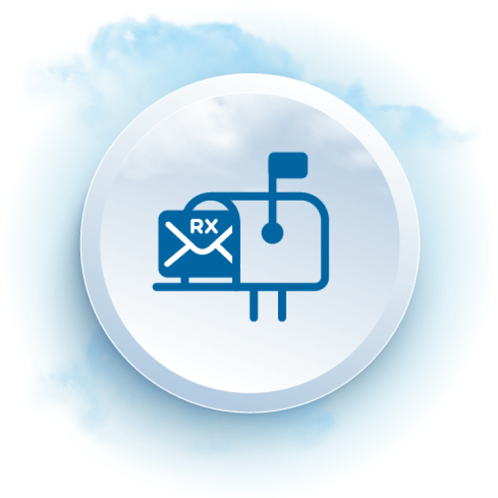 Prescription being delivered to patients mailbox